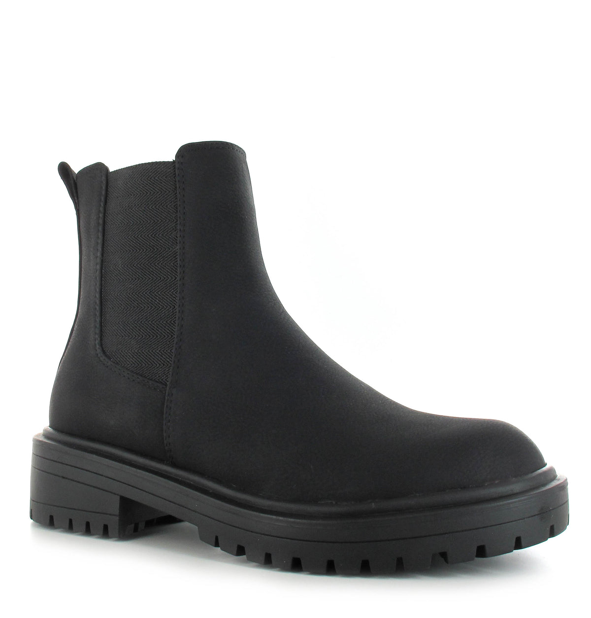 Sarah: Women's Chunky Sole Chelsea Boot - Black